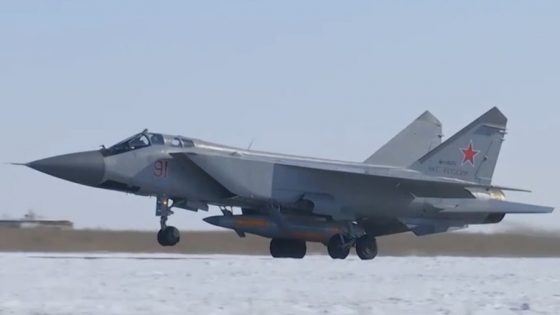 TEN MIG-31K FITTED WITH KH-47M2 KINZHAL MISSILES ON TEST COMBAT DUTY ...