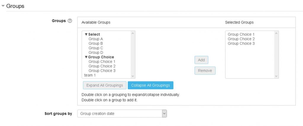 Group choice activity in Moodle – Digital Education team blog