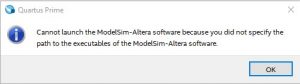 Setting up Quartus to run ModelSim – Embedded Systems